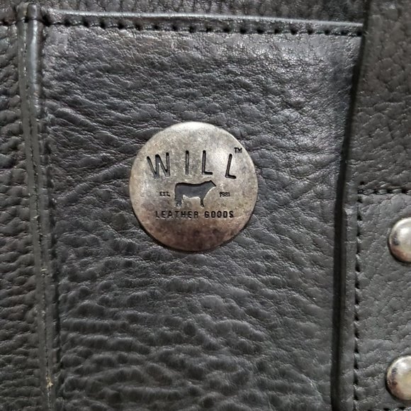 Will Leather Goods | Bags | Will Leather Goods Black Leather Laptop Bag ...